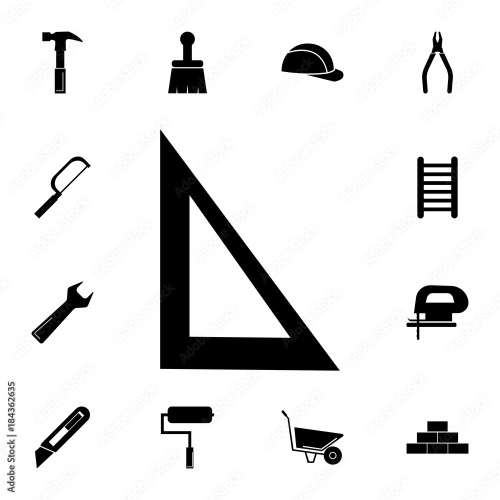 Degree Square icon. Set of construction tools icons. Web Icons Premium ...