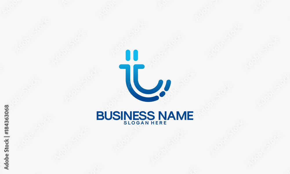simple T initial technology logo designs template, Technology and ...
