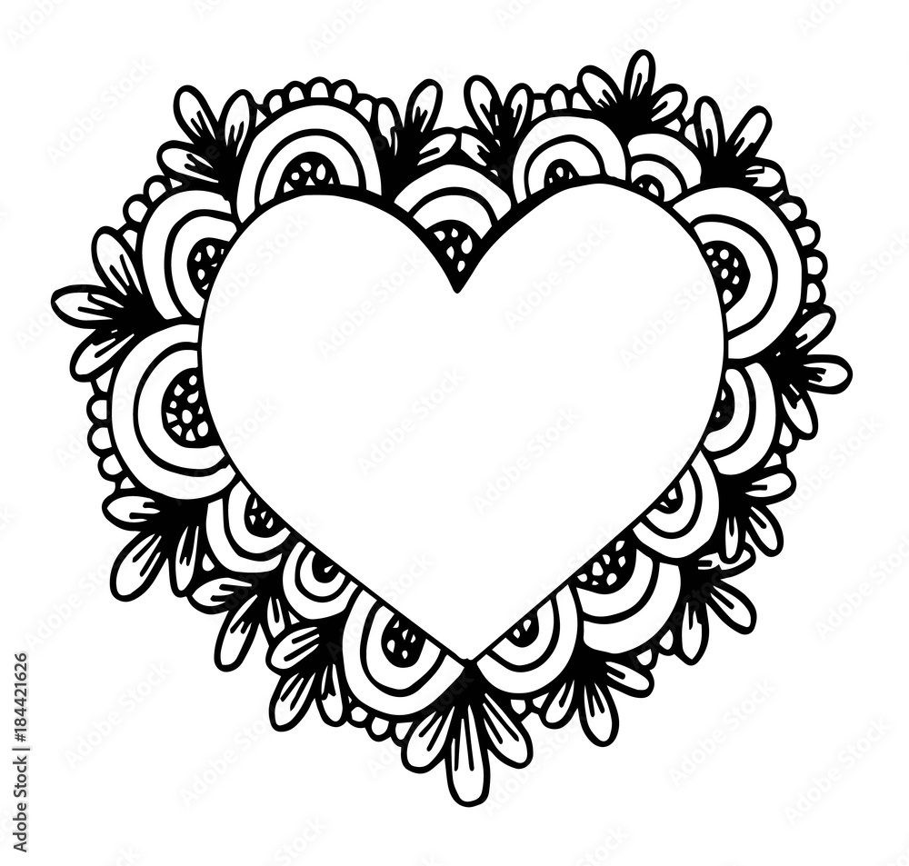 Tribal Heart Coloring Pages