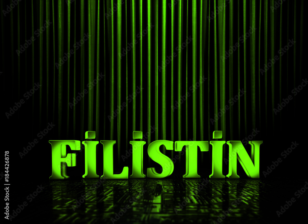 Filistin, 3D Sahnesi Stock Illustration | Adobe Stock