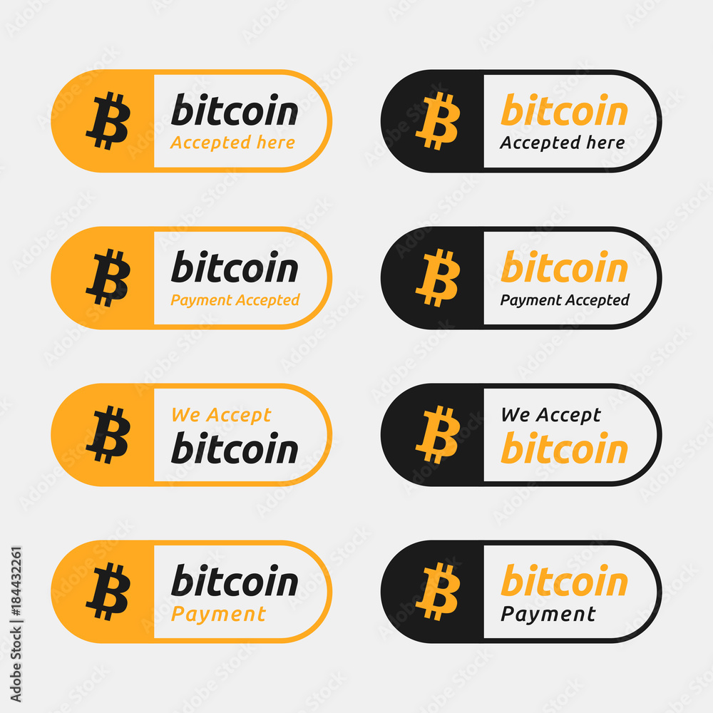 We Accept Bitcoin Logo