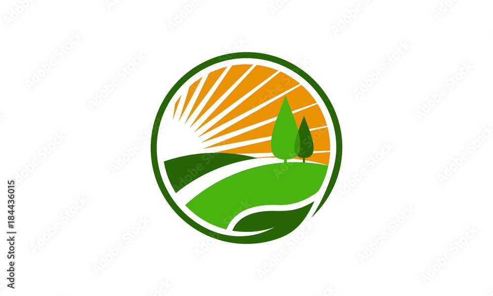 landscape logo Stock Vector | Adobe Stock