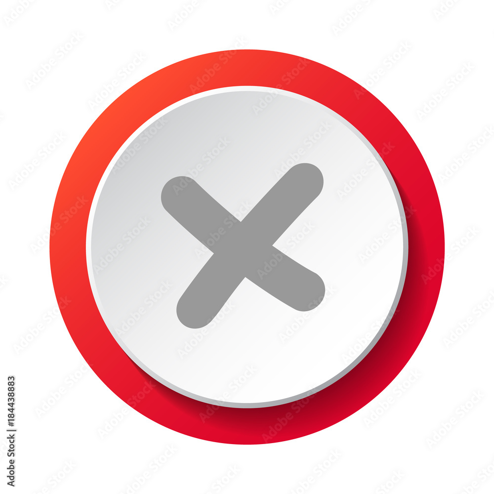 Multiplication Sign Red