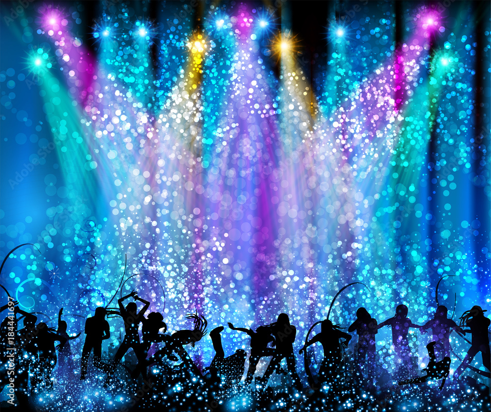 Party background party, disco, dance, scene easy all editable Stock ...