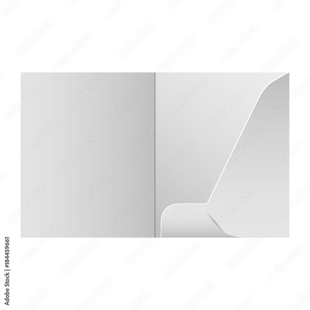 folder template design for company element of stationery vector ...