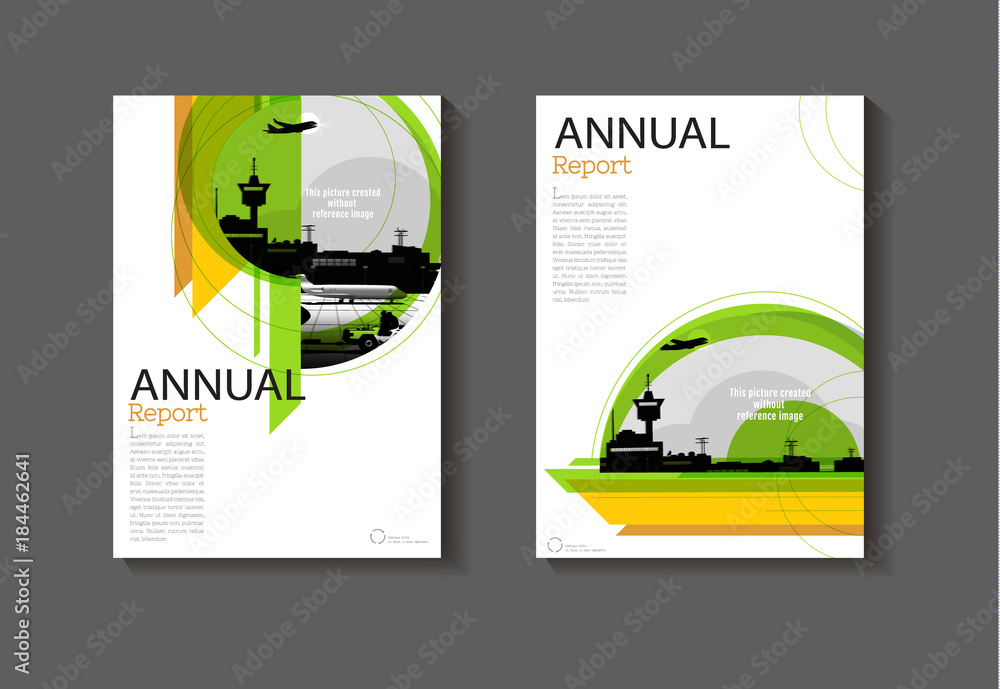 layout yellow abstract and green background modern cover design modern ...
