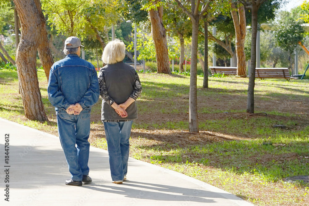 Elderly People Walking