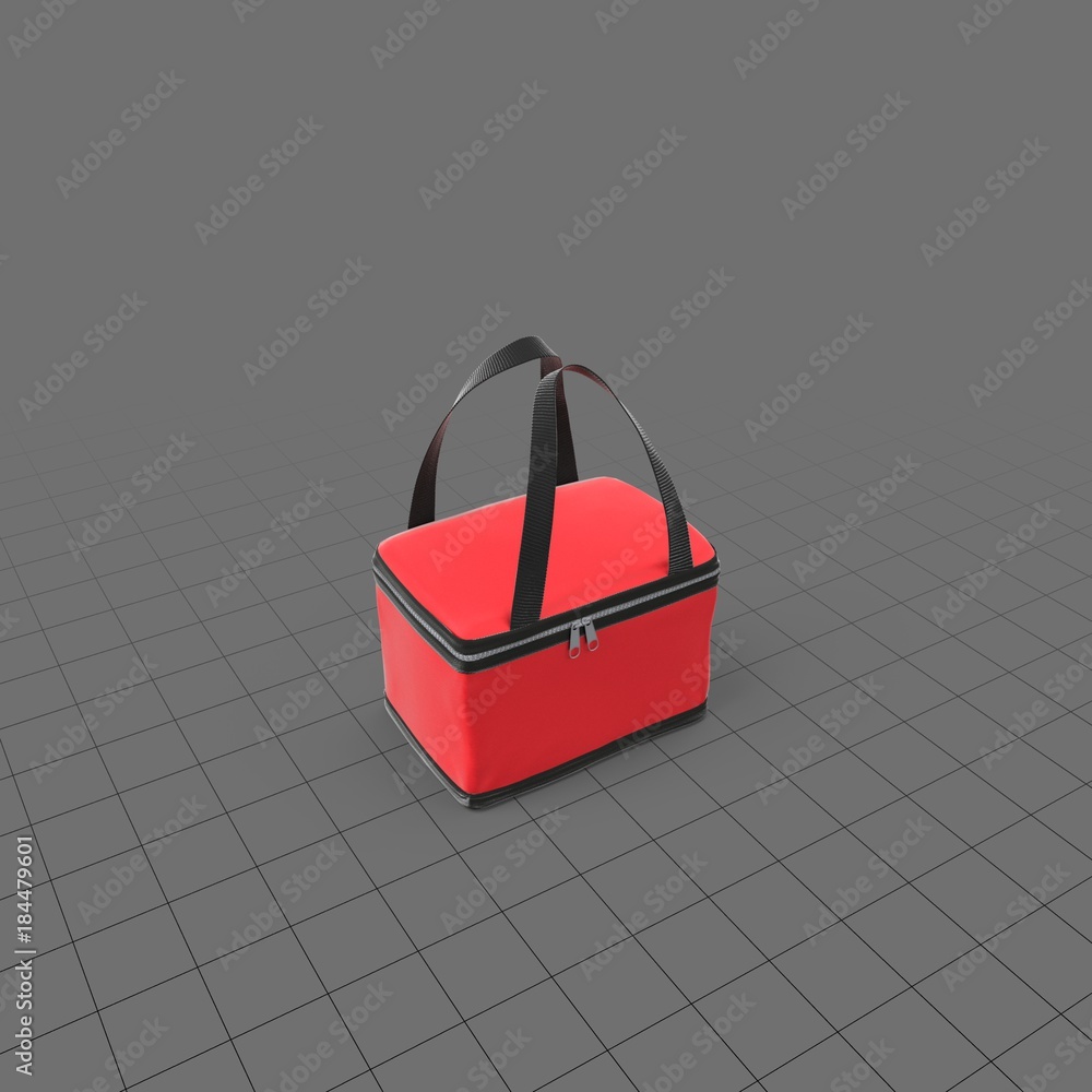 Lunch bag with handles Stock 3D asset | Adobe Stock