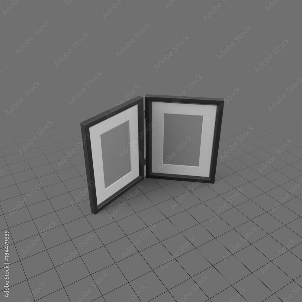 Two-sided picture frame Stock 3D asset | Adobe Stock