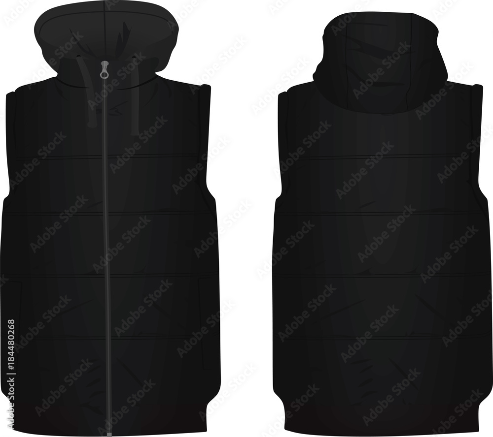 Black puffer. vector illustration Stock Vector | Adobe Stock