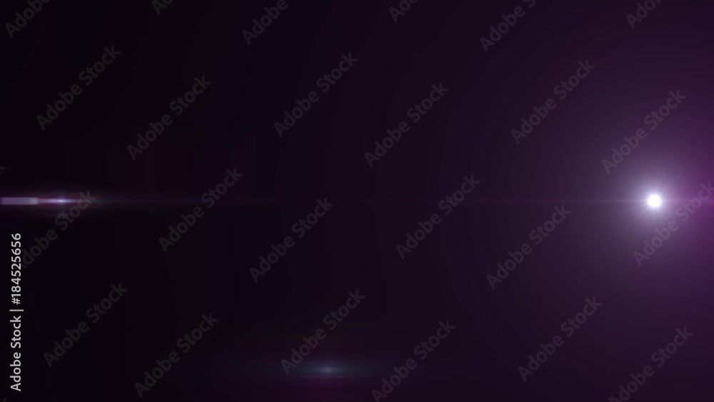 horizontal moving pink lights optical lens flares shiny animation art ...