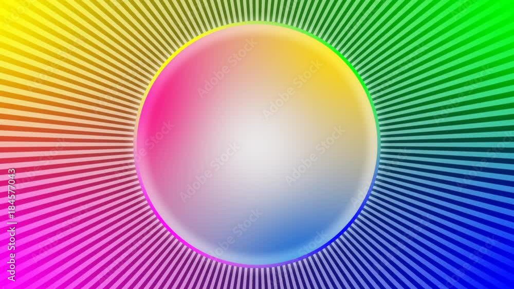 Color spectrum background with rainbow effect. Optical star illusion ...
