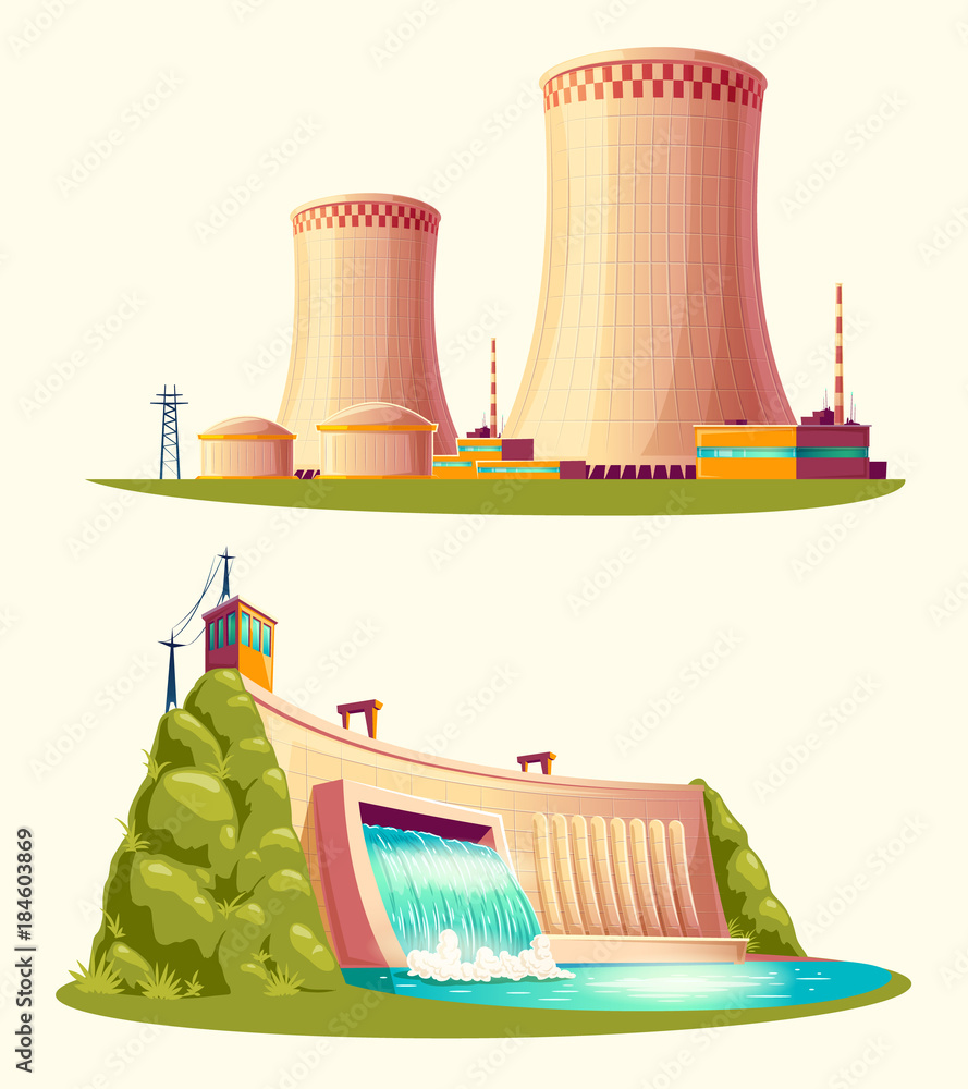 Power Plant Cartoon