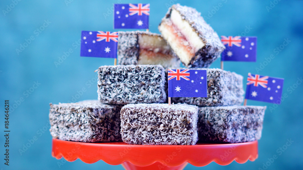 Iconic traditional Australian party food, Lamington cakes and Fairy ...