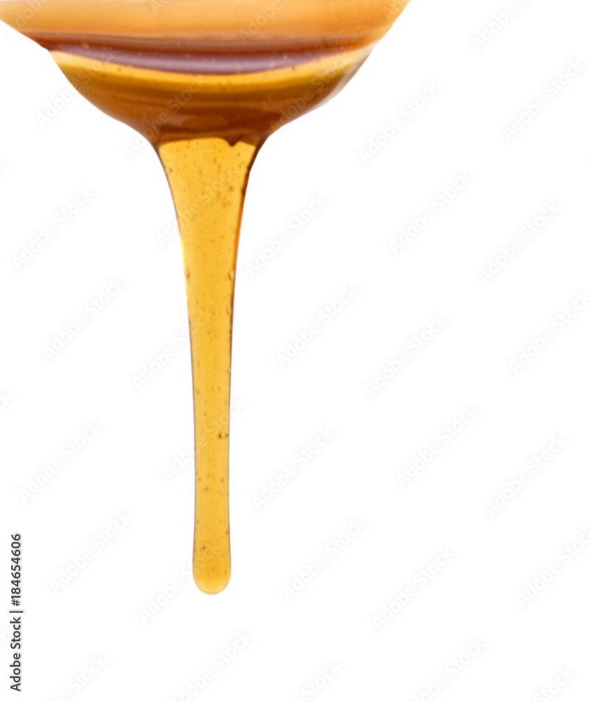Syrup drop on white background Stock Photo | Adobe Stock