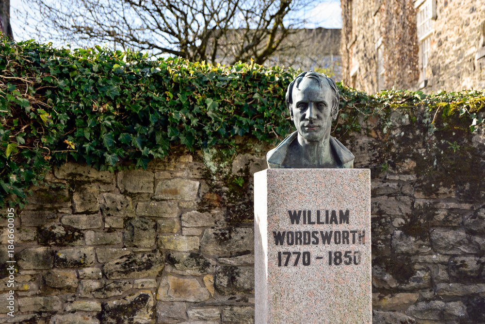 William Wordsworth 1770-1850 Head Sculpture Stock Photo | Adobe Stock
