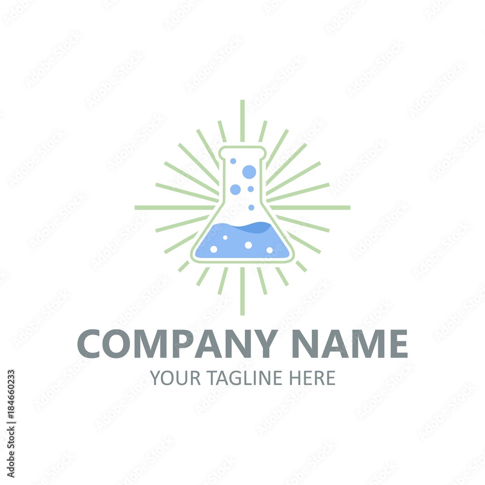 Lab vector logo illustration element template laboratory emblem Stock ...