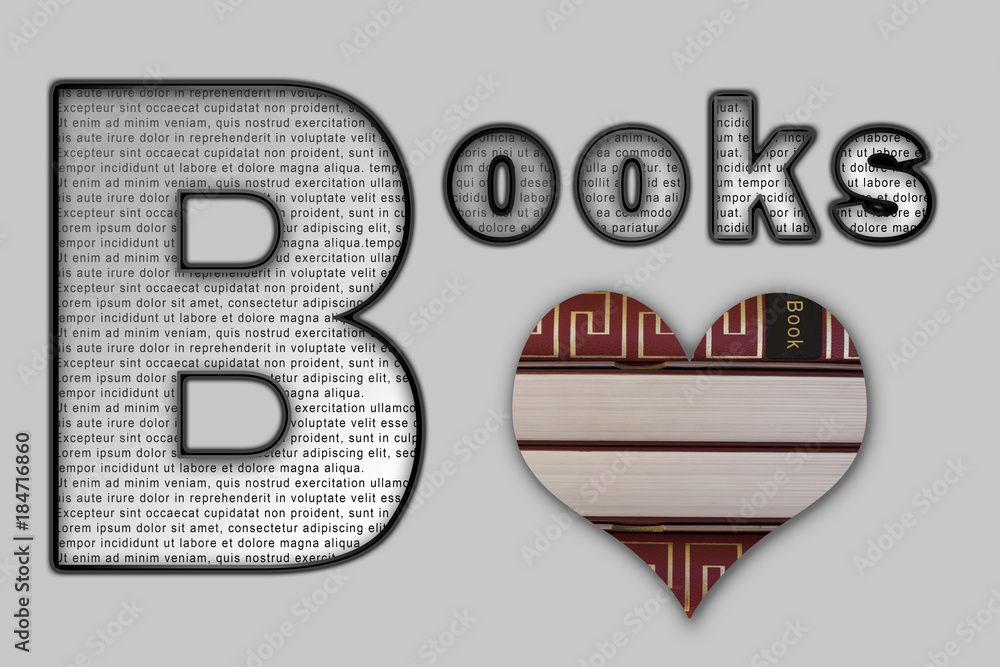 Palabra con efectos que detalla los libros que contiene la imagen ...