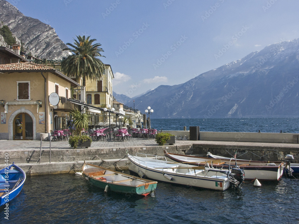 Limone sul Garda am Lago di Garda Stock Photo | Adobe Stock