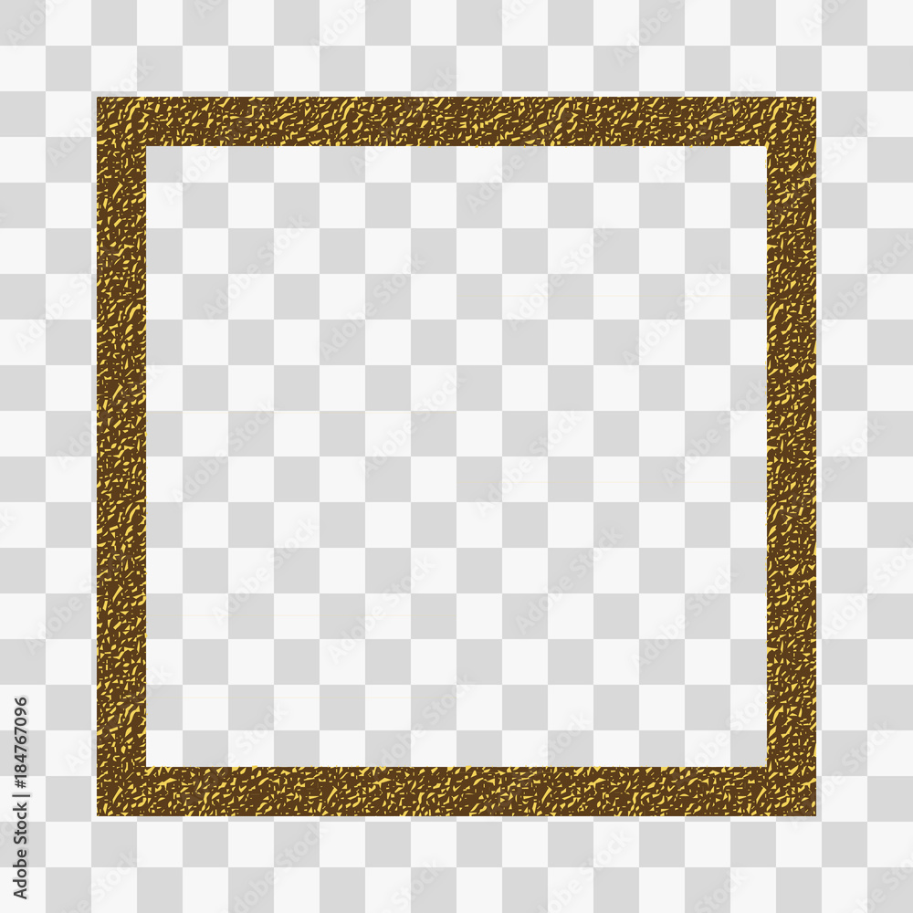gold border frame. Abstract hand sketched shapes, design elements. Gold ...