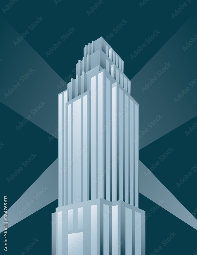 Art Deco Building Vector