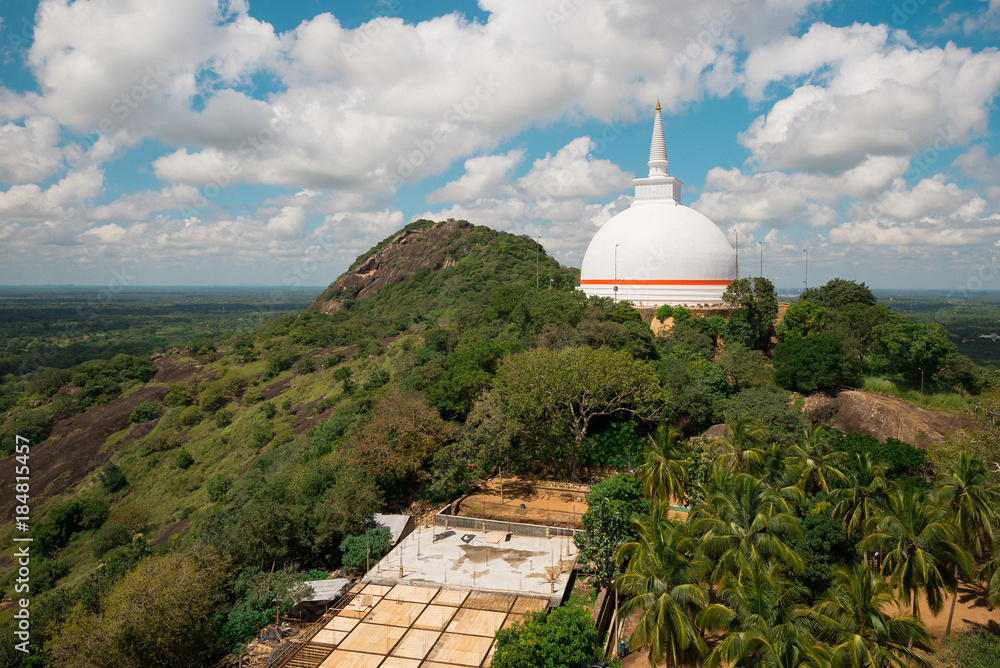 Maha Stupa in Mihintale near Anuradhapura in Sri Lanka, Asia Stock ...