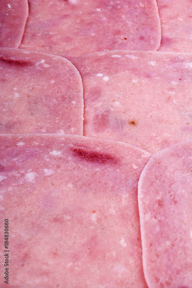 Pig meat pink ham texture as background. Ham texture. Studio photo ...