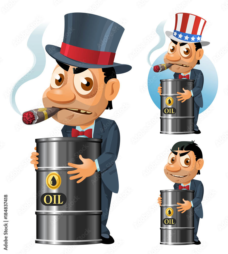 Oil Barrel Cartoon
