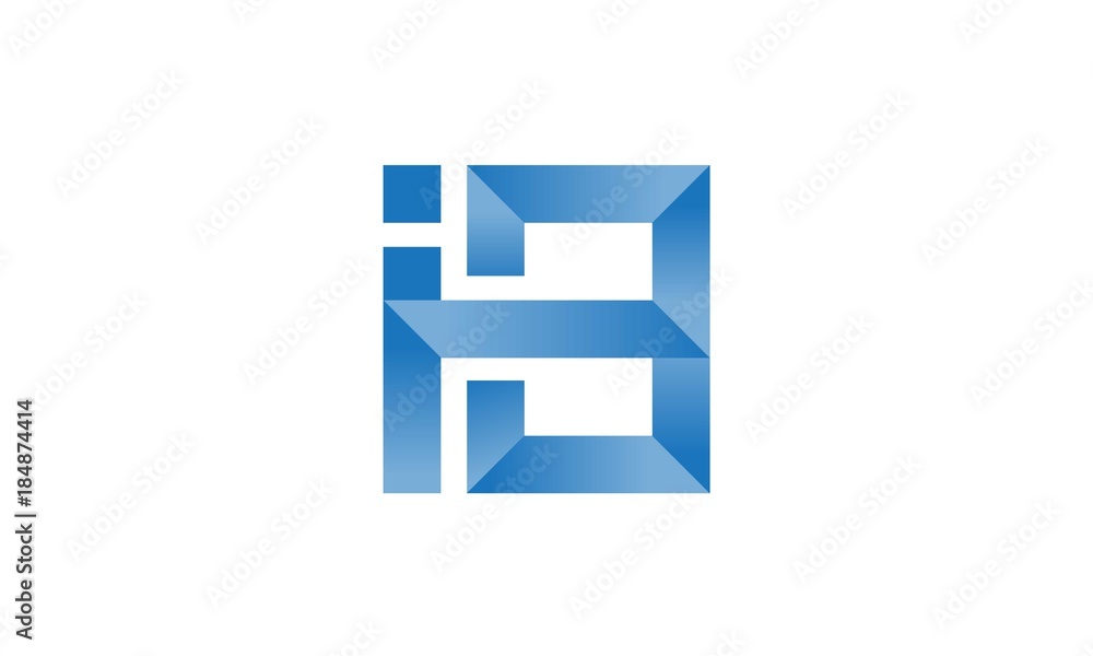 letter IB tech logo vector Stock Vector | Adobe Stock