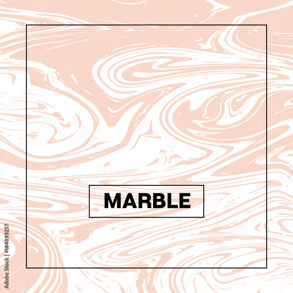 Marble Background. Vector Pink Beige and White Stone Texture. Noble ...