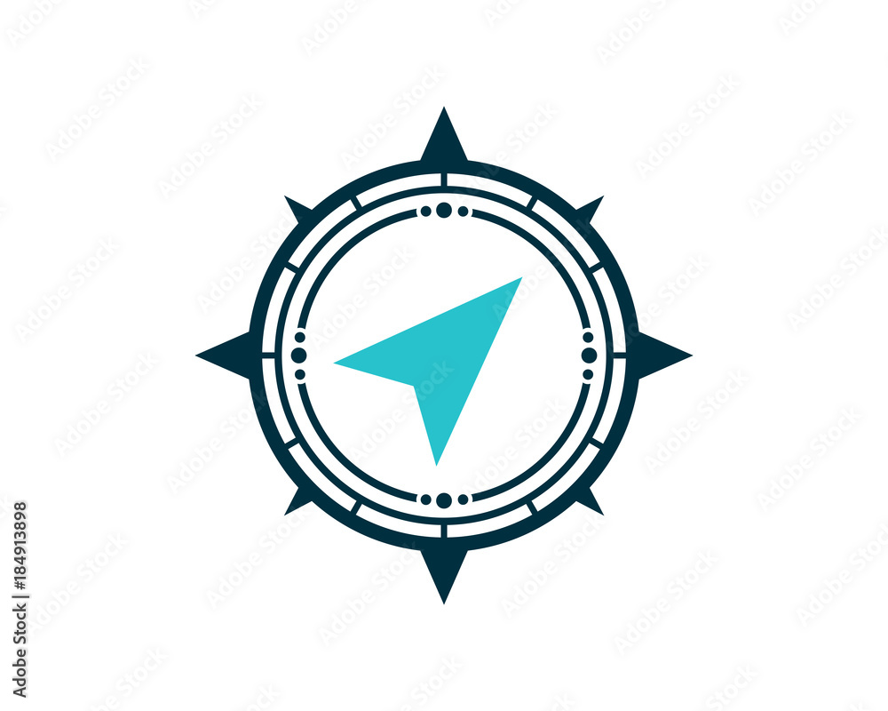 Simple Classic Find the Way with Compass Symbol Vector Stock Vector ...