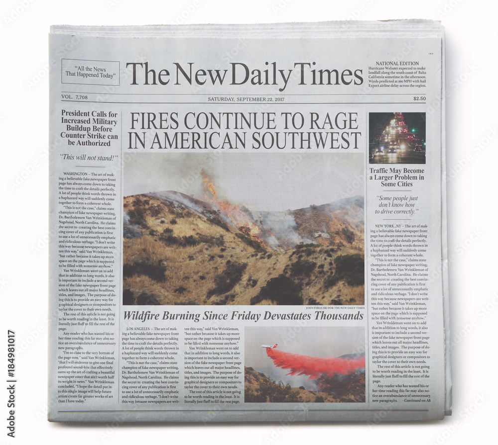 Fake Newspaper Front Page, Fake Articles, Fake Headlines, Fake ...