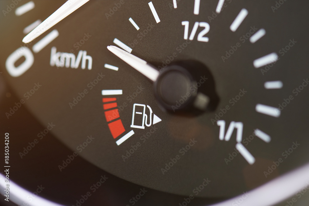 Car fuel gas tank meter Stock Photo | Adobe Stock