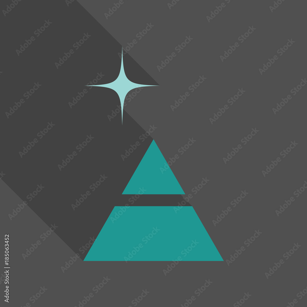 Pyramid Infographics. Triangle diagram, chart with 2 steps, options ...
