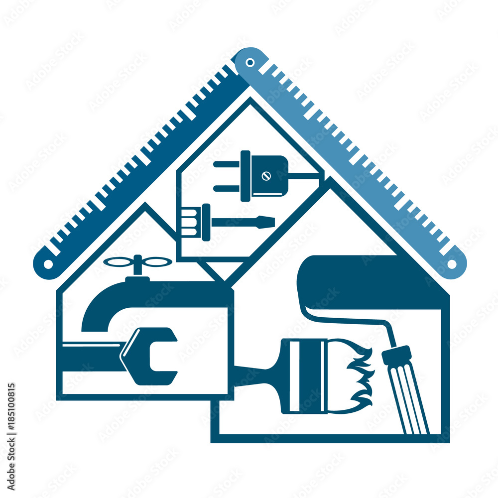Repair and maintenance at home Stock Vector | Adobe Stock