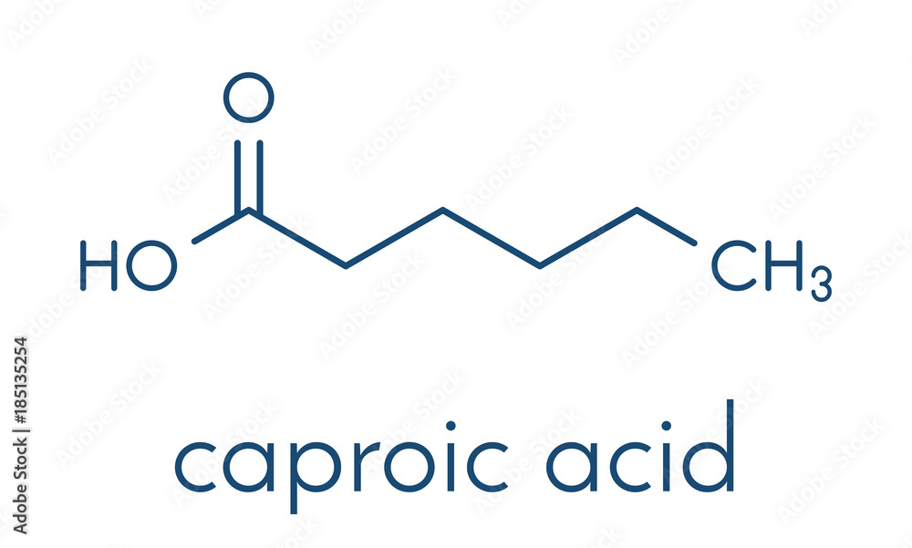 Caproic Acid Structure