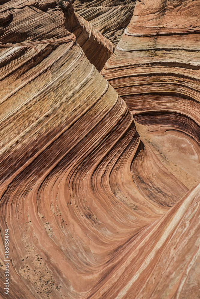 High angle majestic view of lines on Marble Canyon Stock Photo | Adobe ...