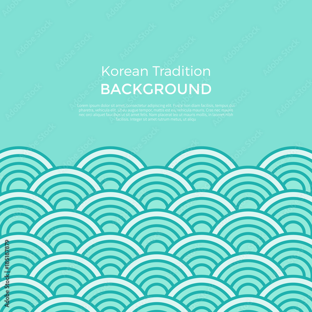 Korean traditional pattern background banner Stock Vector | Adobe Stock