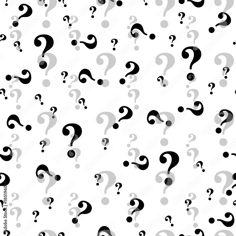 Question mark seamless pattern . Vector seamless pattern with question ...