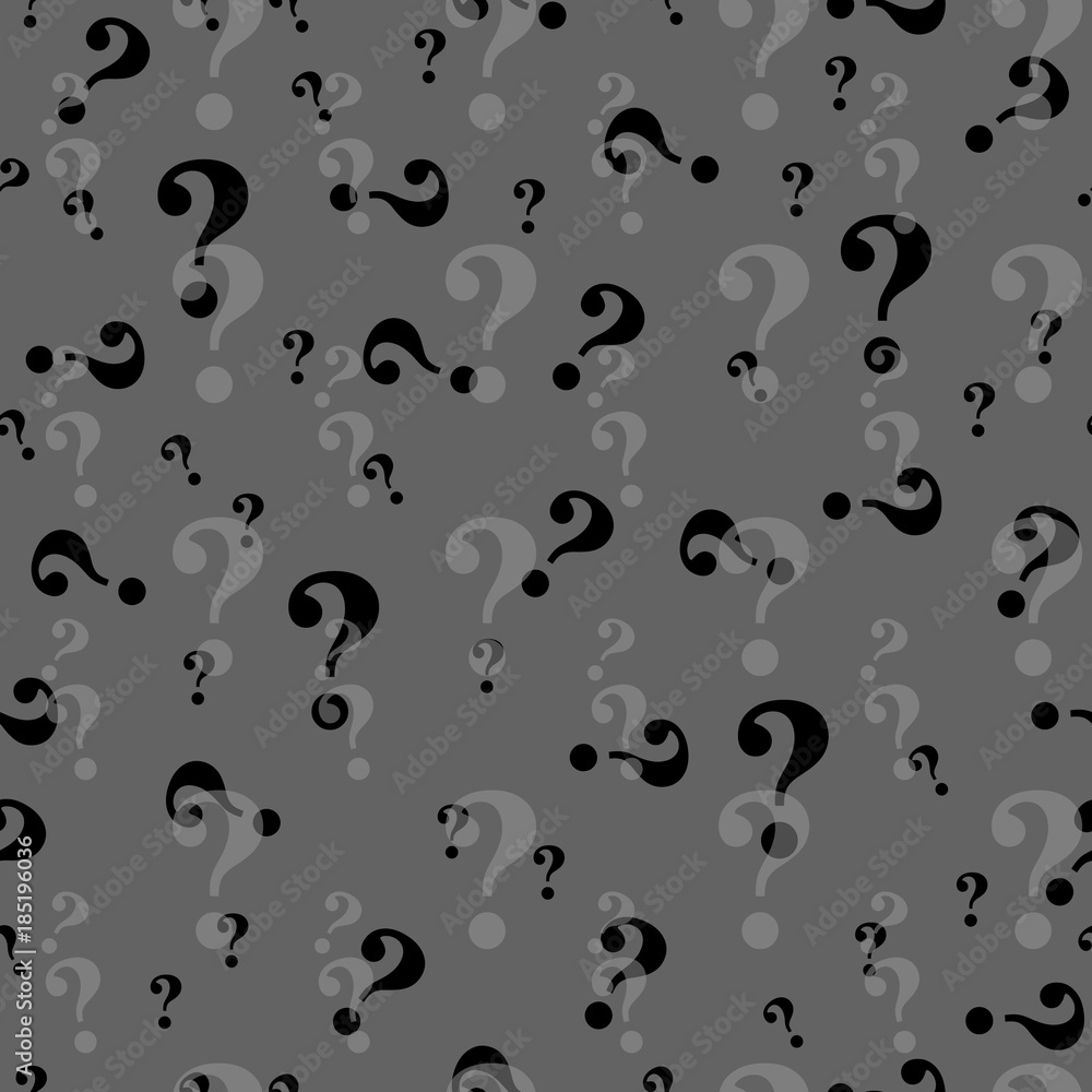 Question mark seamless pattern . Vector seamless pattern with question ...