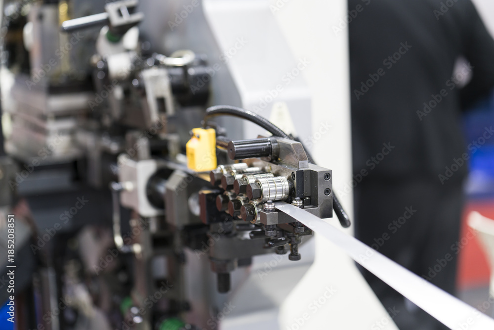 Automatic stamping and bending machine control by CNC Stock Photo ...