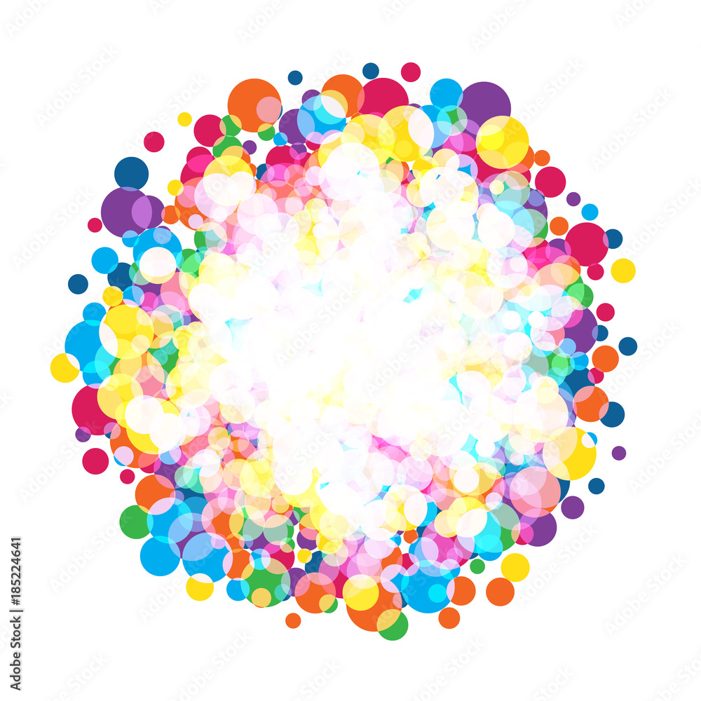 colorful bright circles Stock Vector | Adobe Stock