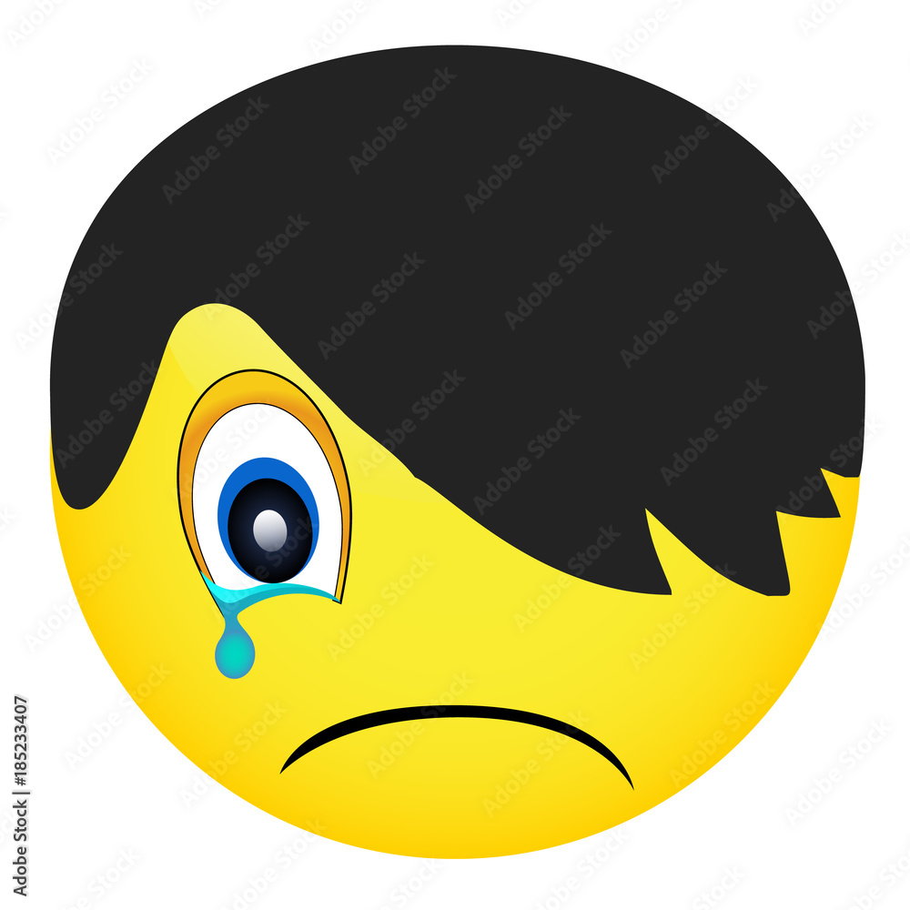 Photo emoji isolated on white background, smiley face, emo person ...