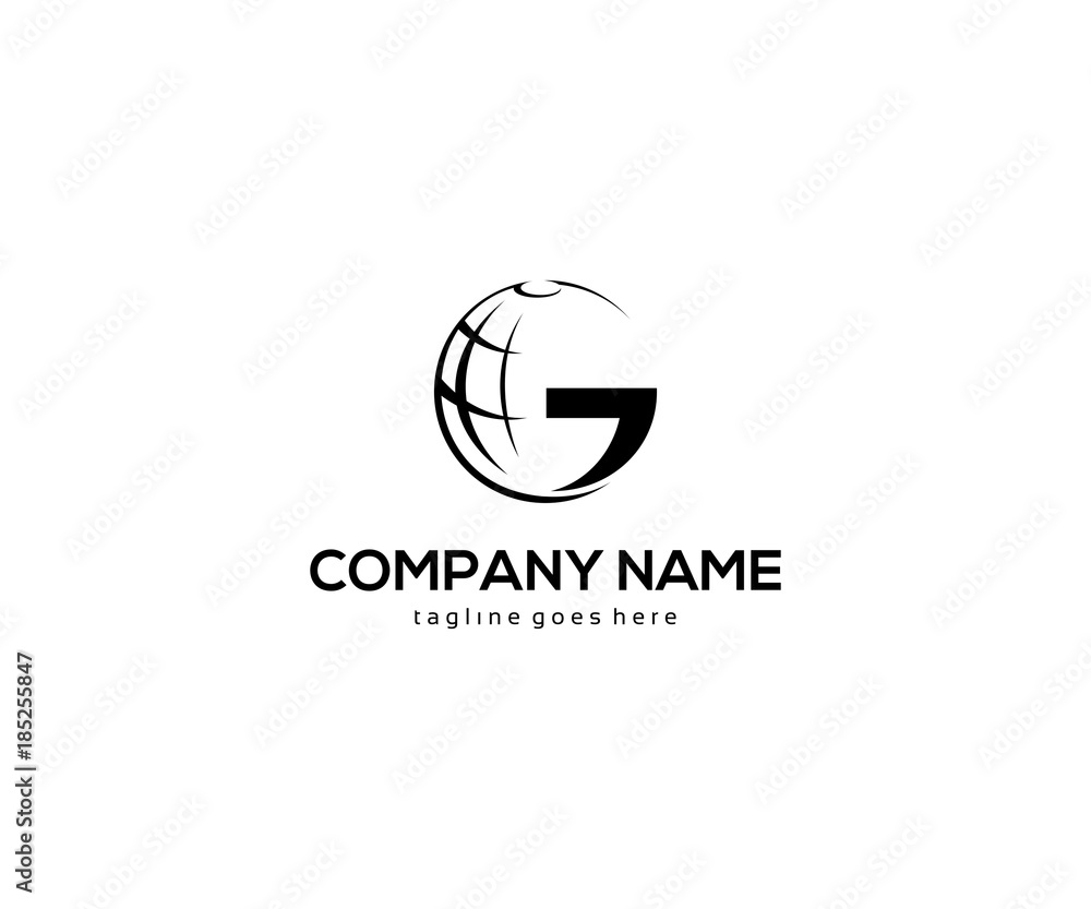 Global Logo Design Stock Photo | Adobe Stock