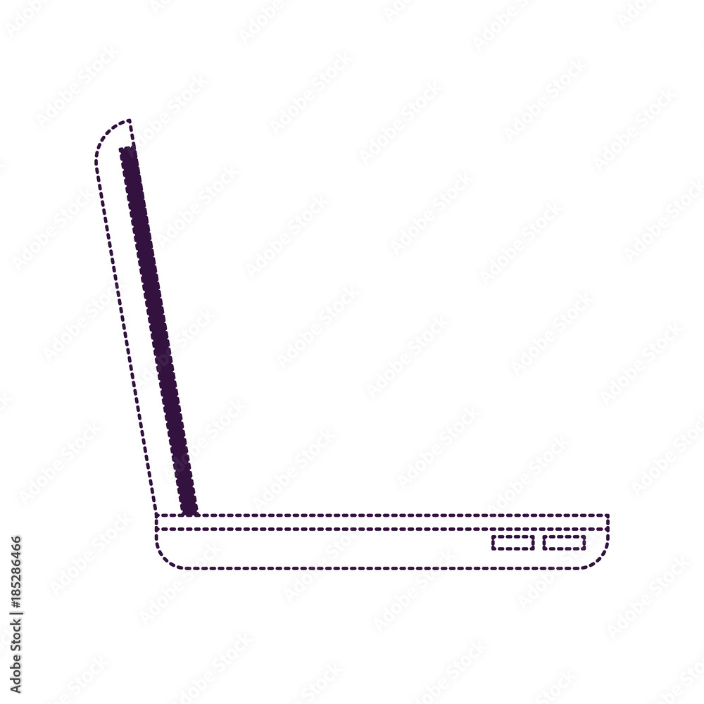 Laptop Side Silhouette