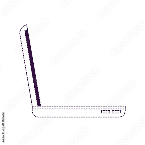 Laptop Side View Clipart