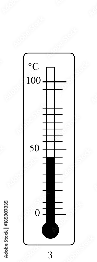 Thermometer icon. Vector. Celsius scale. measuring hot and cold ...