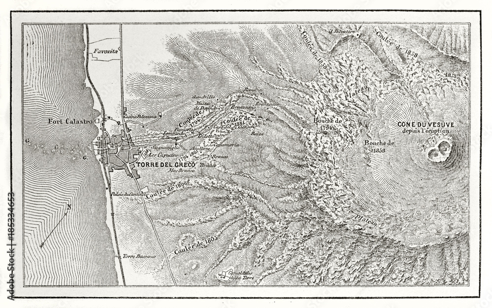 Kaart Van De Vesuvius