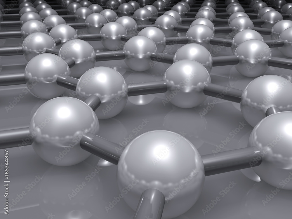 Graphene Layer Structure Schematic 3d Model Stock Illustration Adobe
