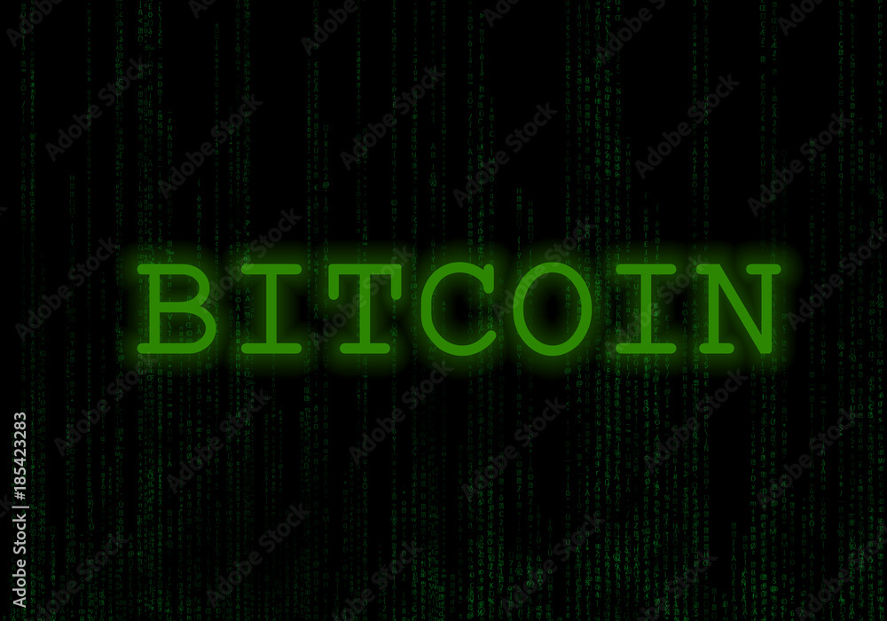 Binary code black and green background with digits on screen Concept of ...